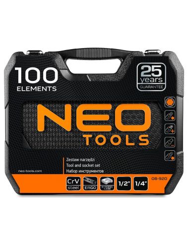 Zestaw narzędzi 100 el. Neo Tools | 08-920